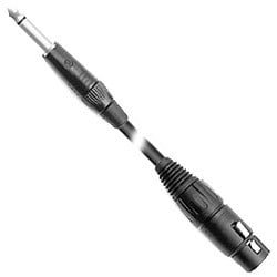 XLR (Female) - Jack 1/4" (6.3mm) Mic Lead 2m - DM Music Ltd